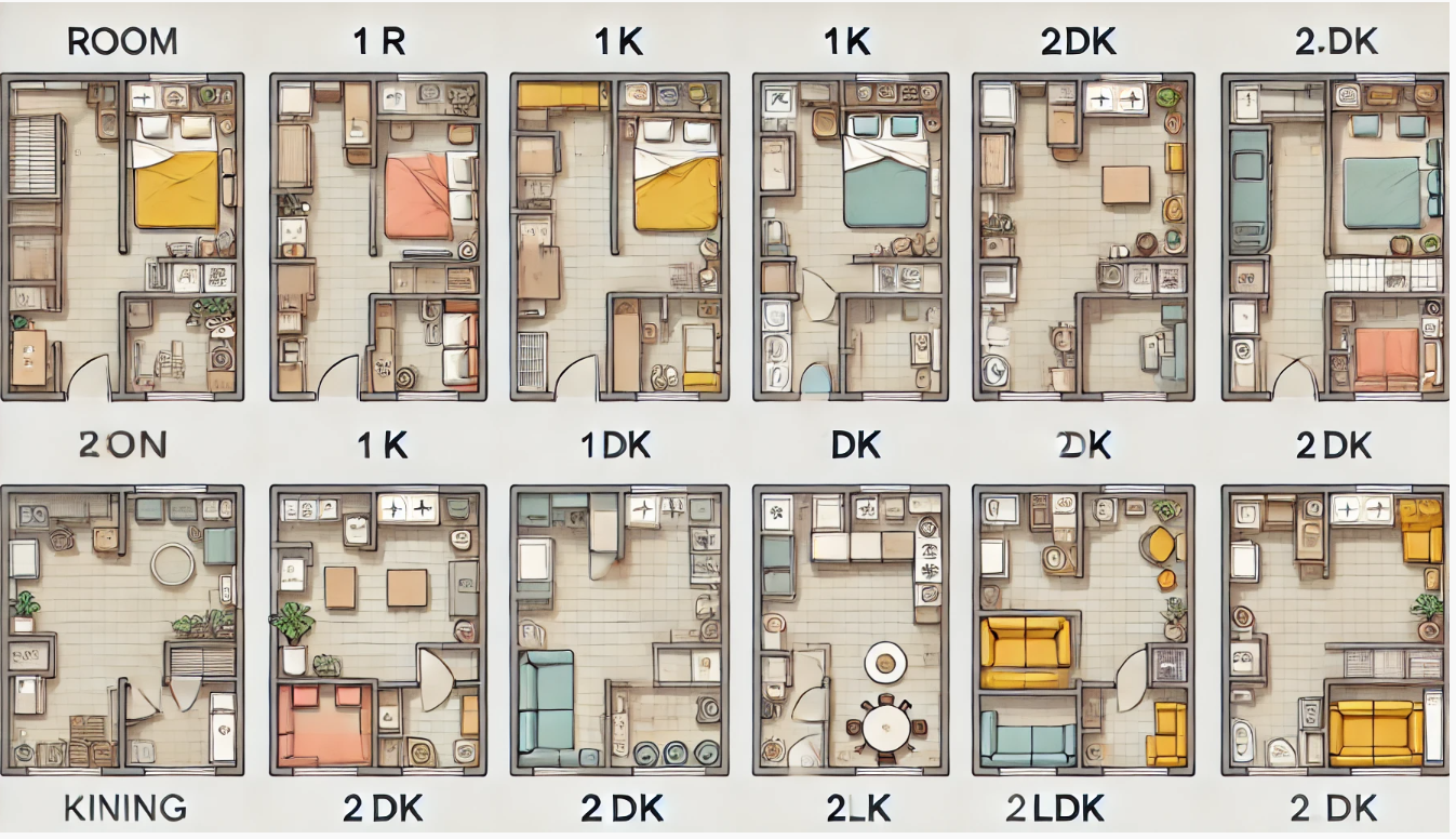 Japan Apartment Layout Terminology 1R, 1K, 1DK, 1LDK, 2K, 2DK, 2LDK - Gurukul Galaxy