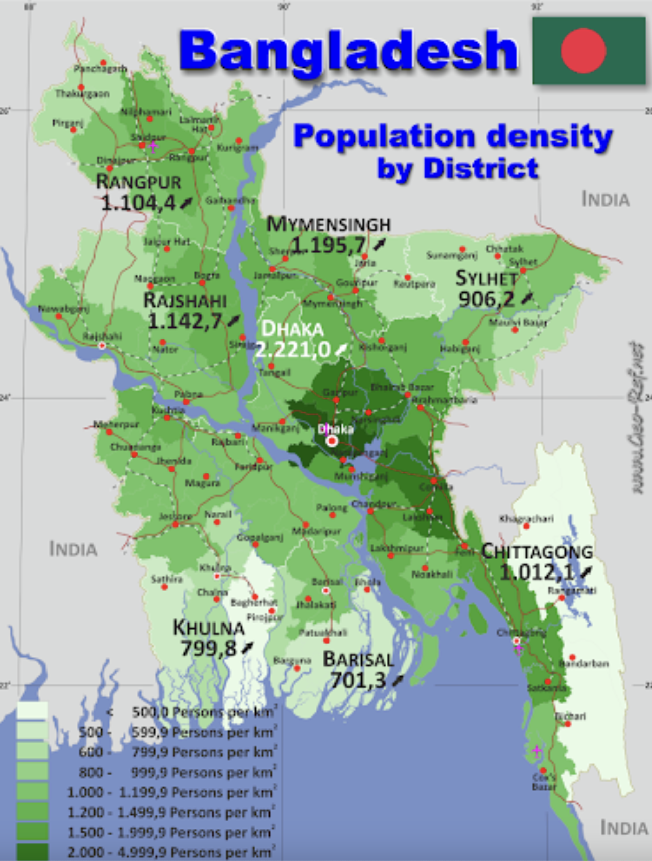 Bangladesh Population and Census Data Hindu and Muslim Population ...