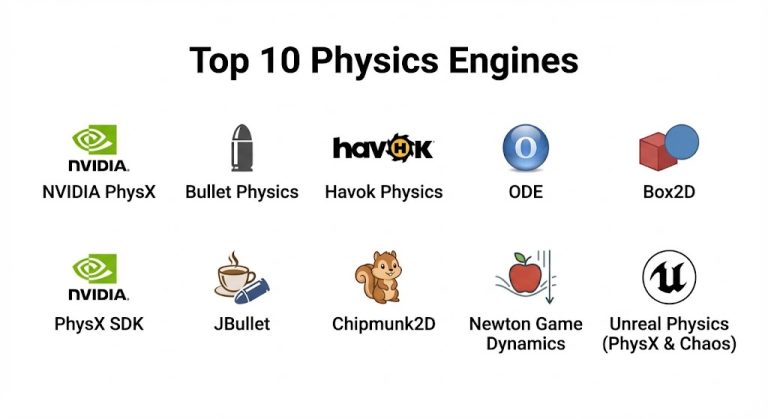 Top 10 Physics Engines: Features, Pros, Cons & Comparison – Gurukul Galaxy