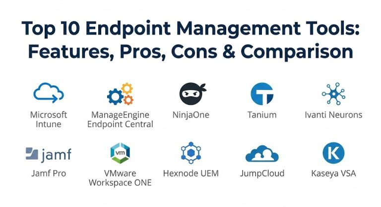 Top 10 Endpoint Management Tools: Features, Pros, Cons & Comparison ...