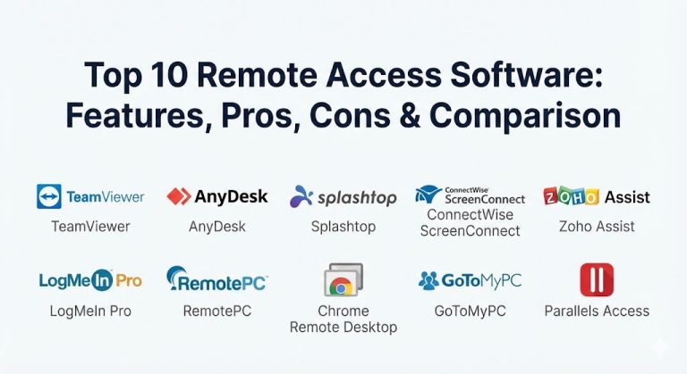 Top 10 Remote Access Software: Features, Pros, Cons & Comparison ...