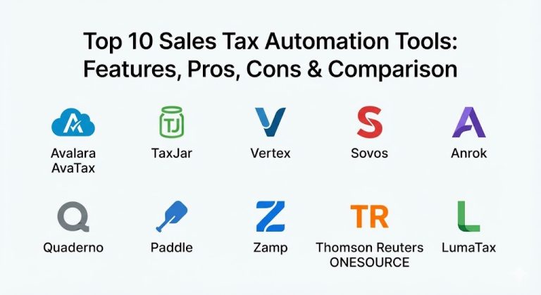 Top 10 Sales Tax Automation Tools: Features, Pros, Cons & Comparison ...