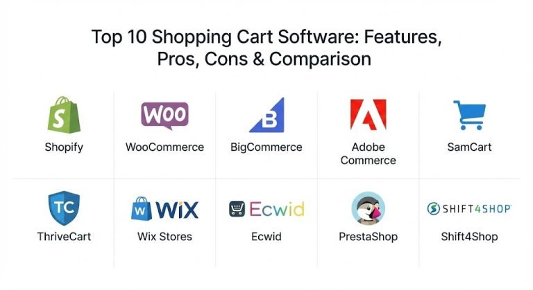 Top 10 Shopping Cart Software: Features, Pros, Cons & Comparison ...