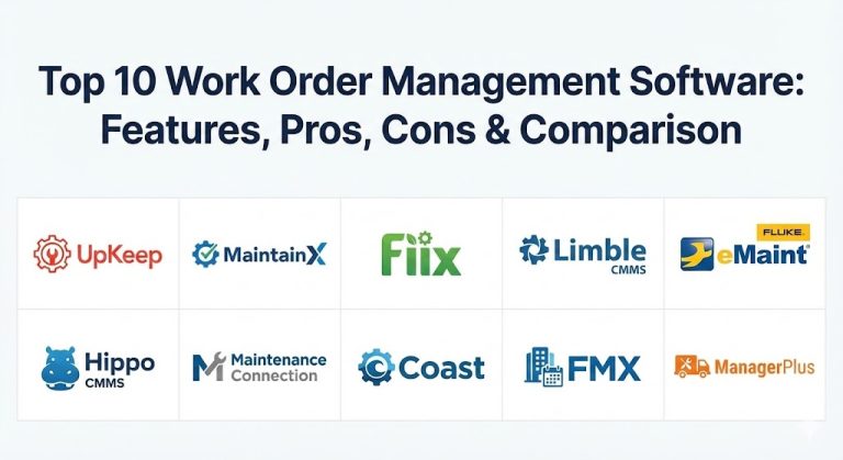 Top 10 Work Order Management Software: Features, Pros, Cons ...