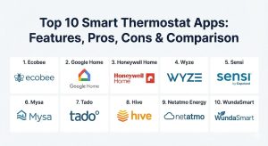 Top 10 Smart Thermostat Apps: Features, Pros, Cons & Comparison ...