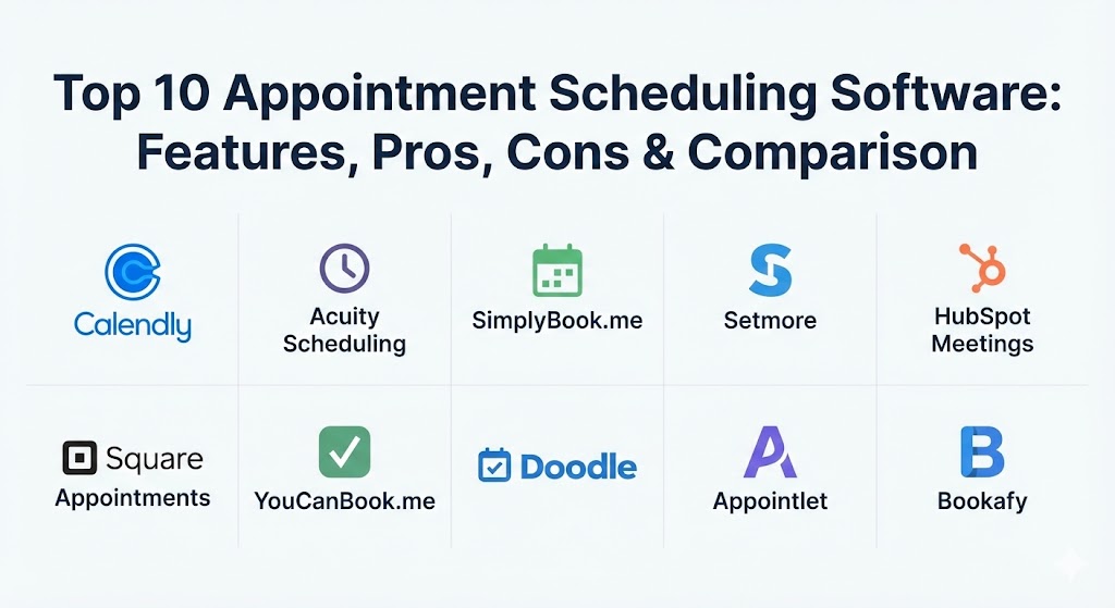 Top 10 Appointment Scheduling Software: Features, Pros, Cons ...