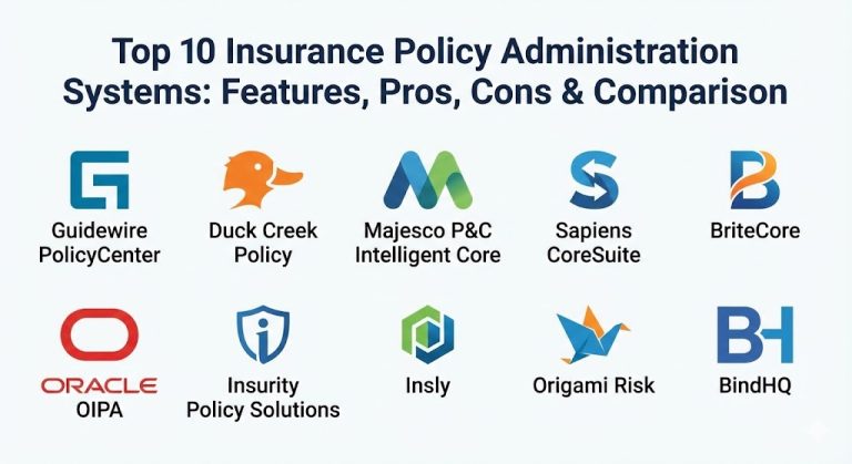 Top 10 Insurance Policy Administration Systems: Features, Pros, Cons ...
