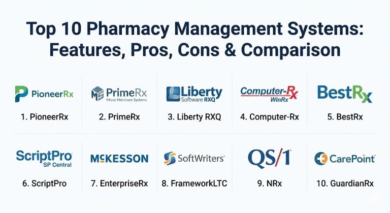Top 10 Pharmacy Management Systems: Features, Pros, Cons & Comparison ...