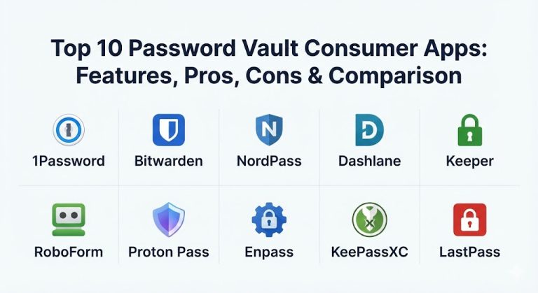 Top 10 Password Vault Consumer Apps: Features, Pros, Cons & Comparison ...