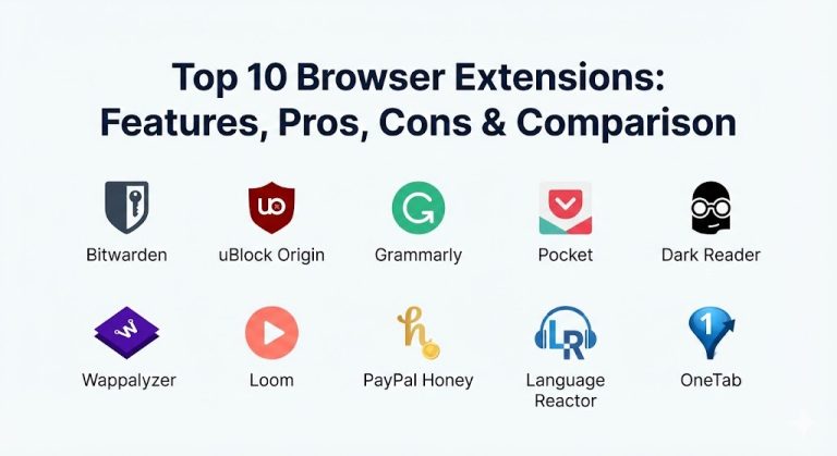 Top 10 Browser Extensions: Features, Pros, Cons & Comparison – Gurukul ...