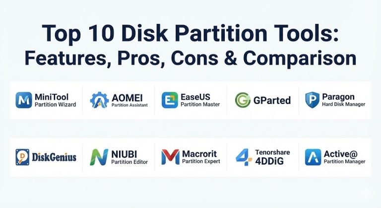 Top 10 Disk Partition Tools: Features, Pros, Cons & Comparison ...