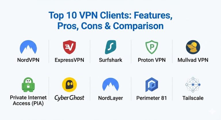 Top 10 VPN Clients: Features, Pros, Cons & Comparison – Gurukul Galaxy