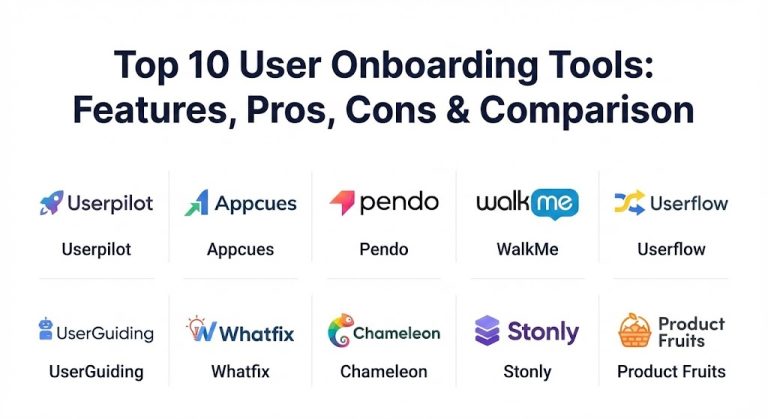 Top 10 User Onboarding Tools: Features, Pros, Cons & Comparison ...