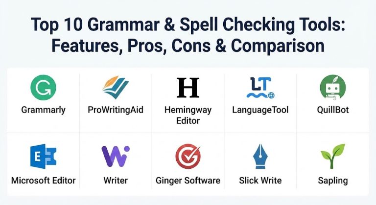 Top 10 Grammar & Spell Checking Tools: Features, Pros, Cons ...