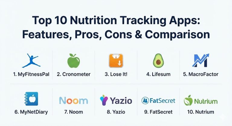 Top 10 Nutrition Tracking Apps: Features, Pros, Cons & Comparison ...