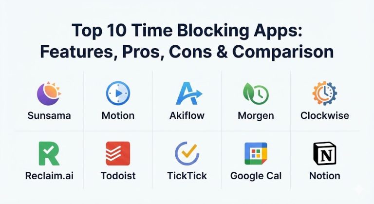 Top 10 Time Blocking Apps: Features, Pros, Cons & Comparison – Gurukul ...