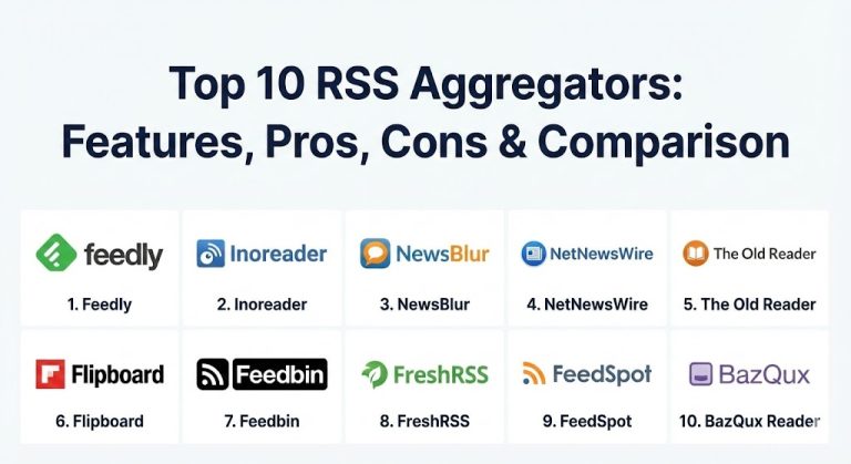 Top 10 RSS Aggregators: Features, Pros, Cons & Comparison – Gurukul Galaxy