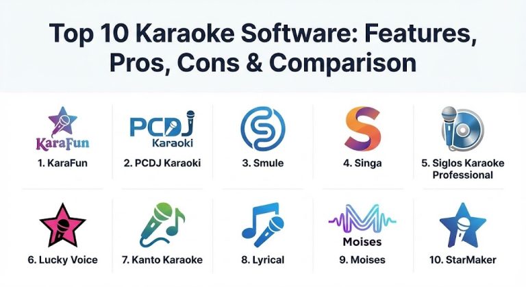 Top 10 Karaoke Software: Features, Pros, Cons & Comparison – Gurukul Galaxy