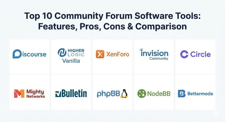 Top 10 Community Forum Software: Features, Pros, Cons & Comparison ...