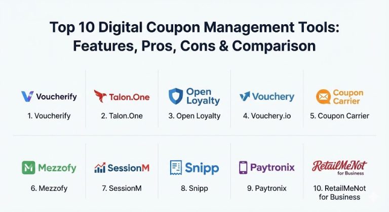 Top 10 Digital Coupon Management Tools: Features, Pros, Cons ...
