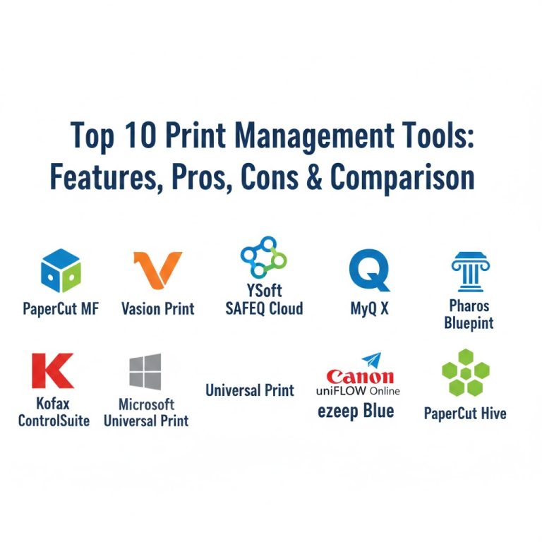 Top 10 Print Management Tools: Features, Pros, Cons & Comparison ...