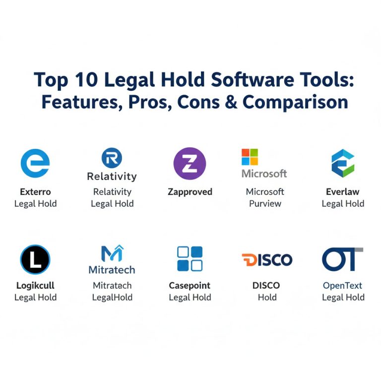 Top 10 Legal Hold Software Tools: Features, Pros, Cons & Comparison ...