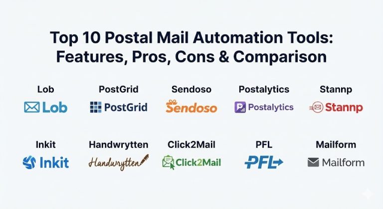 Top 10 Postal Mail Automation Tools: Features, Pros, Cons & Comparison ...