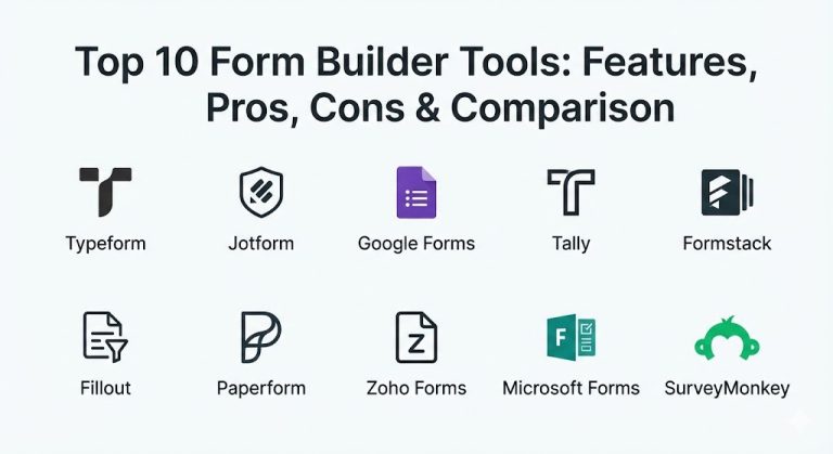 Top 10 Form Builder Tools: Features, Pros, Cons & Comparison – Gurukul ...