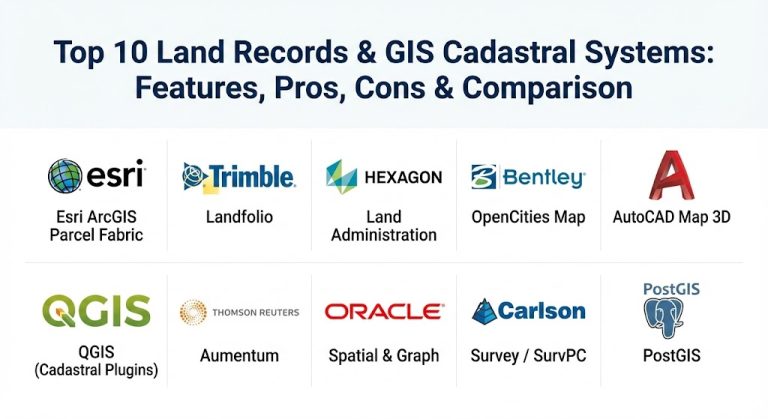 Top 10 Land Records & GIS Cadastral Systems: Features, Pros, Cons ...