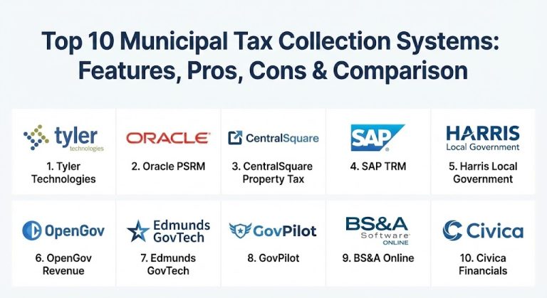 Top 10 Municipal Tax Collection Systems: Features, Pros, Cons ...